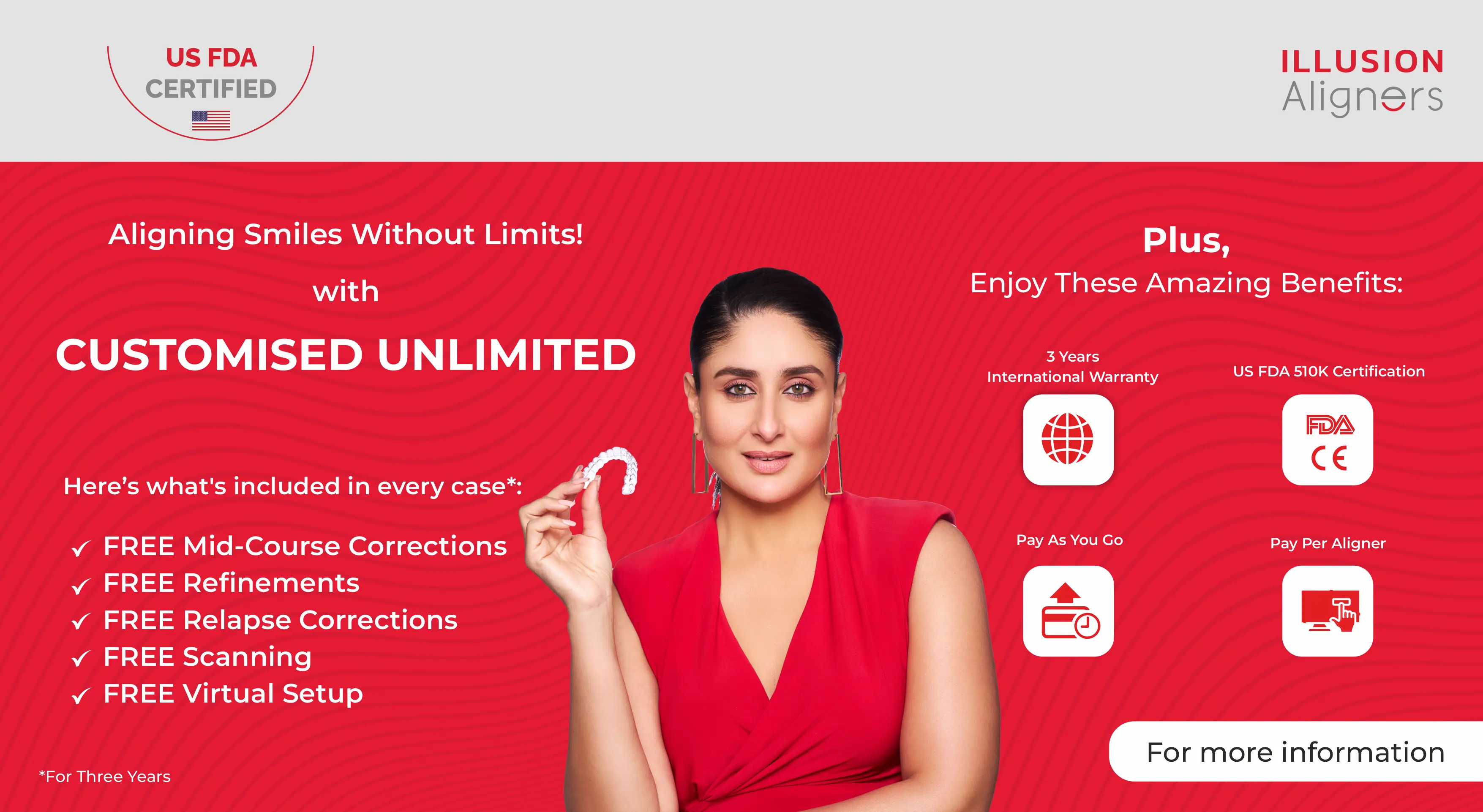 Get a Perfect Smile with Clear Aligners - lllusion Aligners